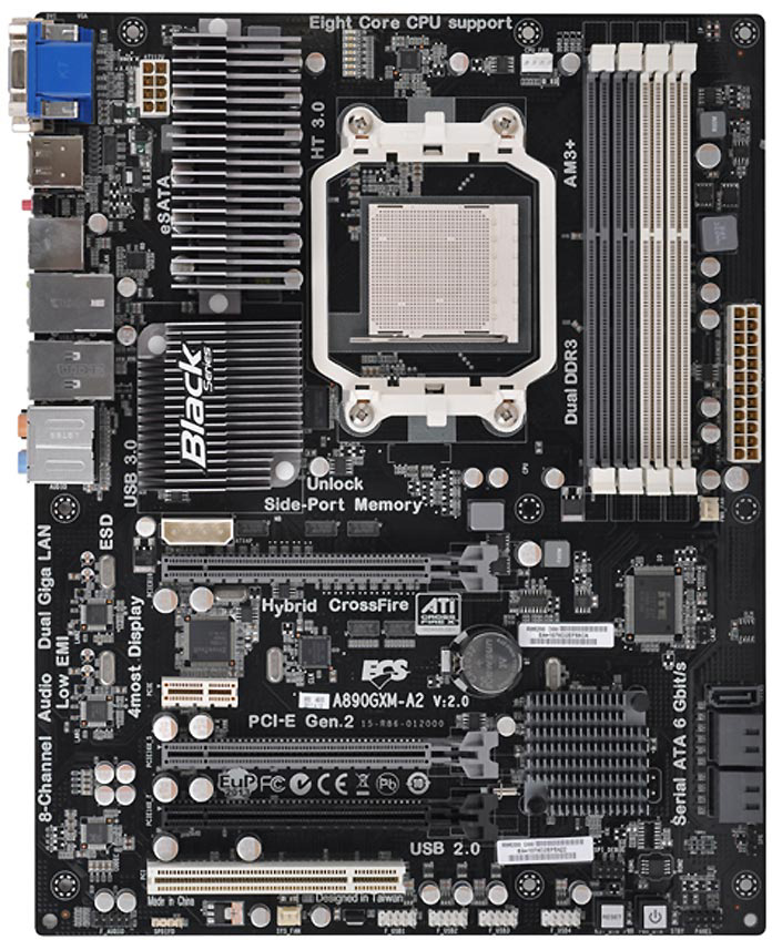 ECS A890GXM-A2 Rev. 2.0 - Motherboard Specifications On MotherboardDB